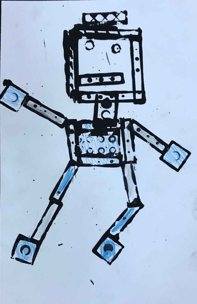 Lego Print Robots – In the Art Room with Mrs. D