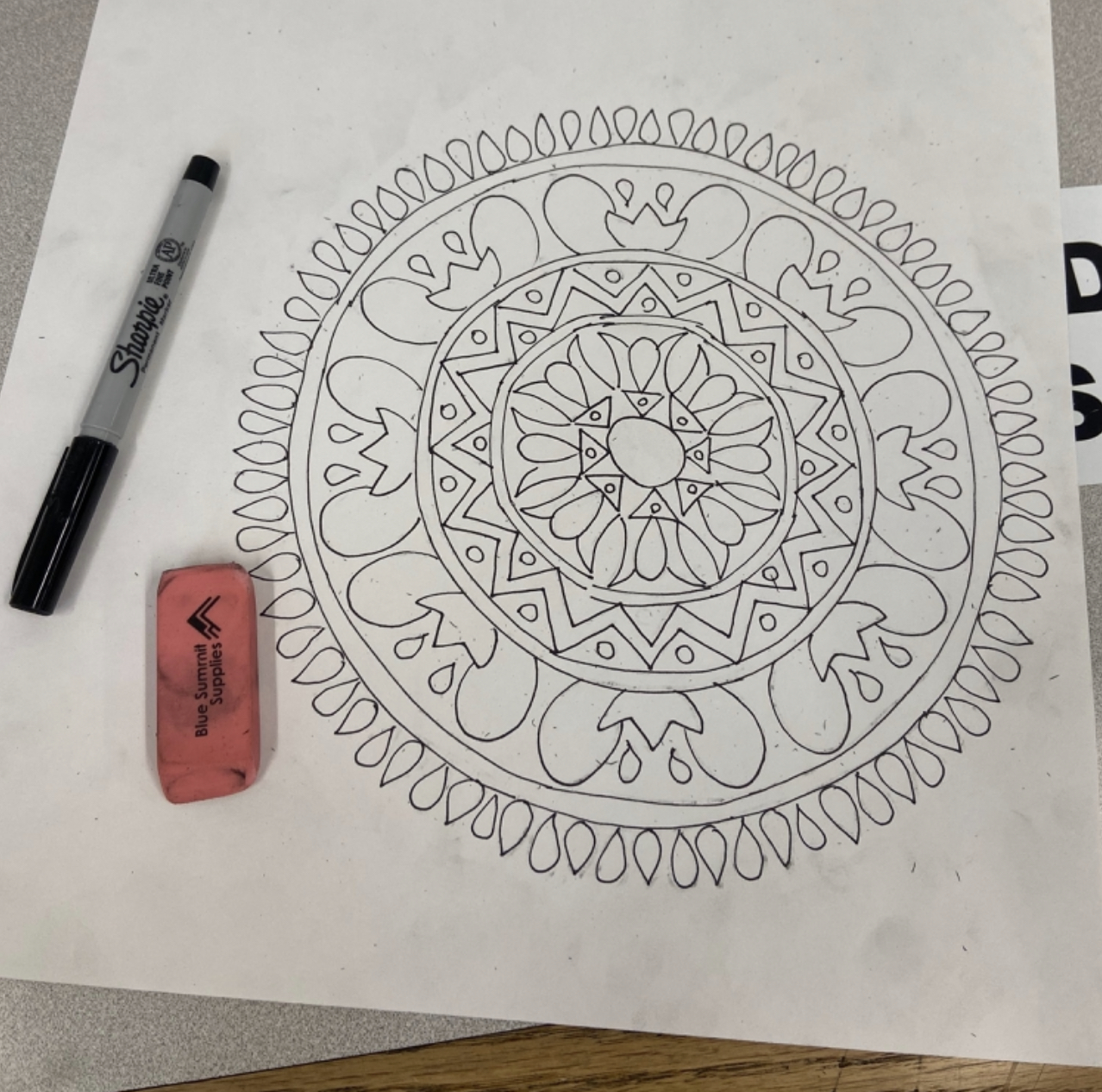 Printmaking Mandalas – In the Art Room with Mrs. D