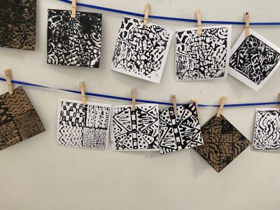 Printmaking with Glue – In the Art Room with Mrs. D