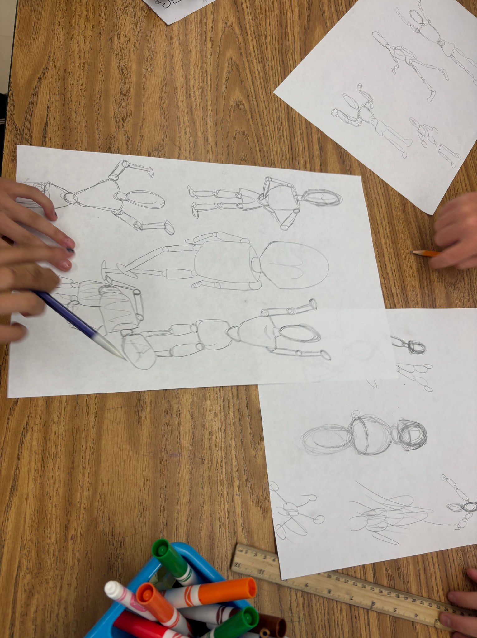 Blind, Continuous Contour Drawings: Engaging Art Lessons for Middle ...