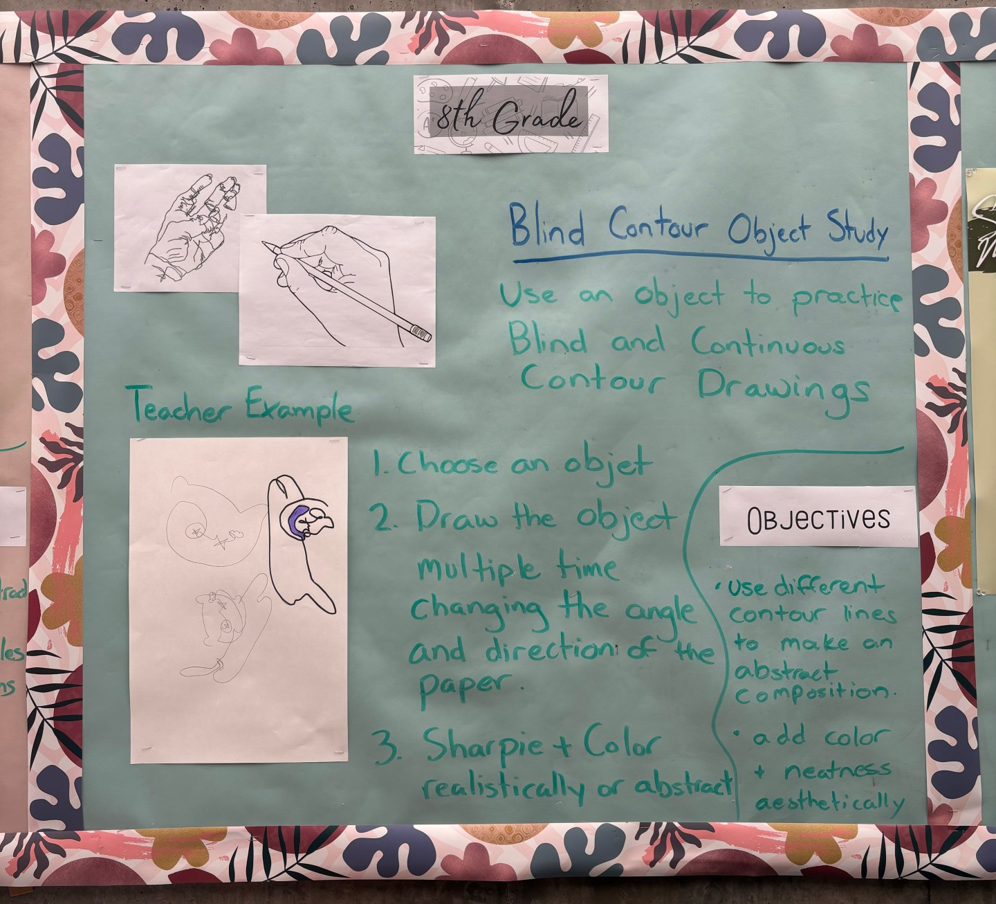 Blind, Continuous Contour Drawings: Engaging Art Lessons for Middle ...